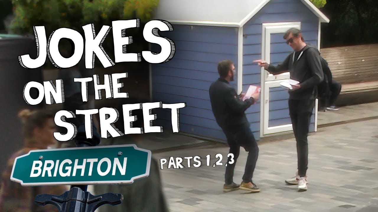 Jokes on the Street in Brighton - Parts 1, 2, 3 - YouTube