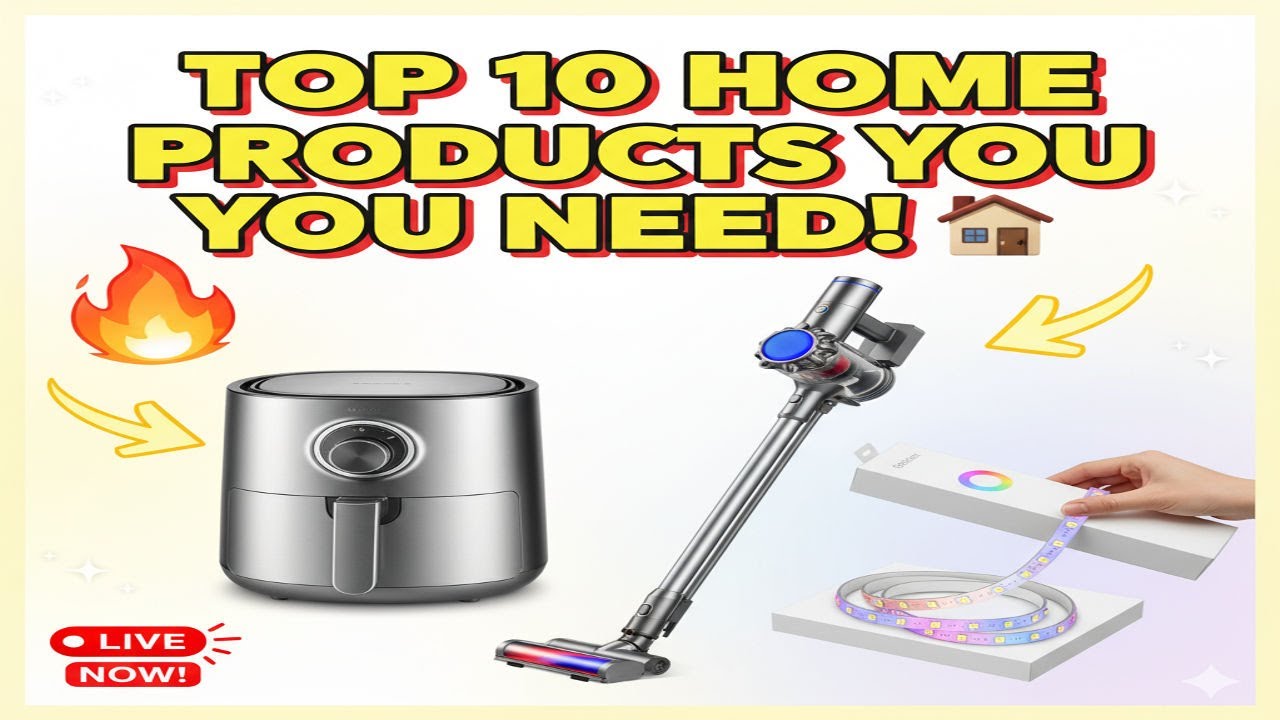 “Top 10 Amazing Home Products You Must Try in 2025 🏡 | Live Unboxing ...