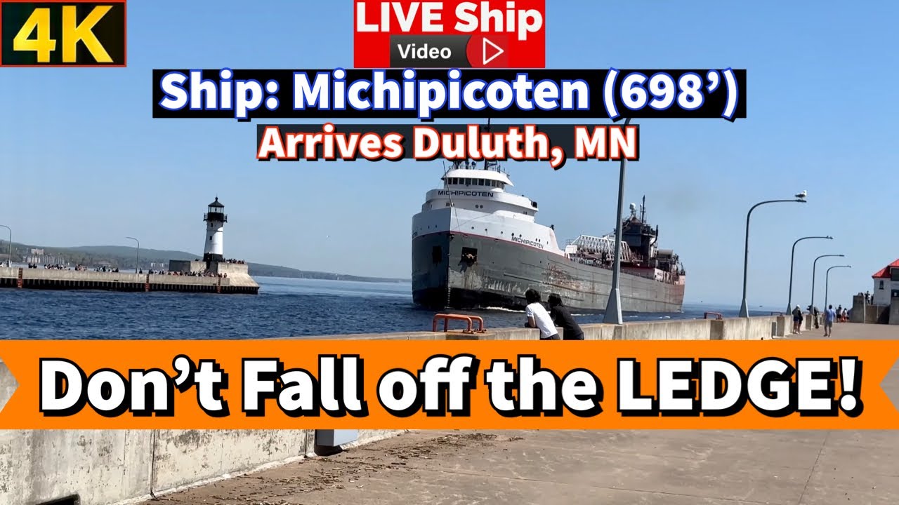 ⚓️Don’t Fall off the Ledge! Ship 'Michipicoten' arrives in Duluth, MN ...