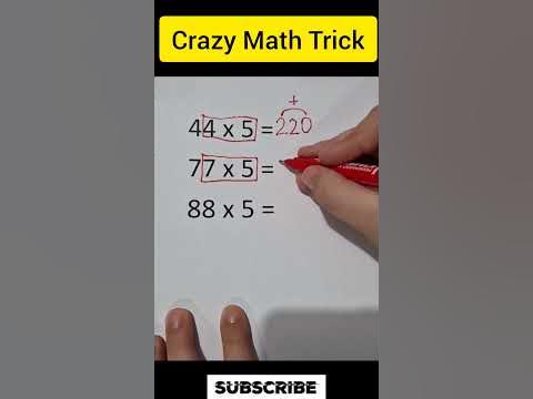 Crazy Math Trick #shorts #maths #tricks - YouTube