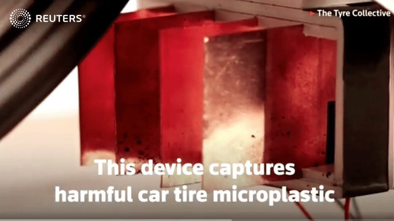 Invention captures harmful car tire microplastic - YouTube