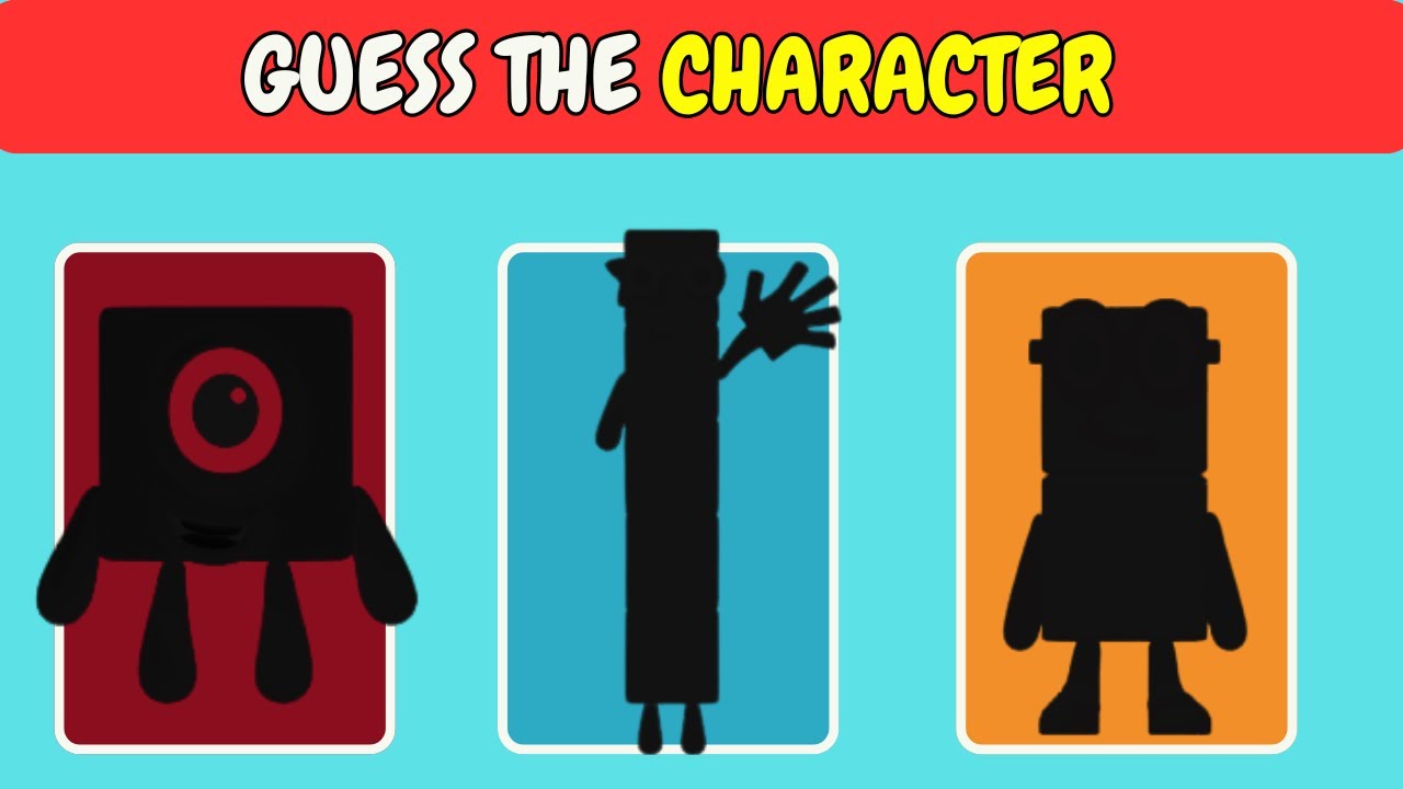 Guess the characters by their silhouette| Numberblocks - YouTube