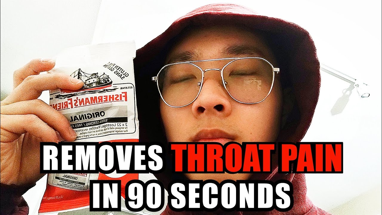 GET RID OF A SORE THROAT IN 90 SECONDS! (BEST METHOD TO REMOVE THROAT ...