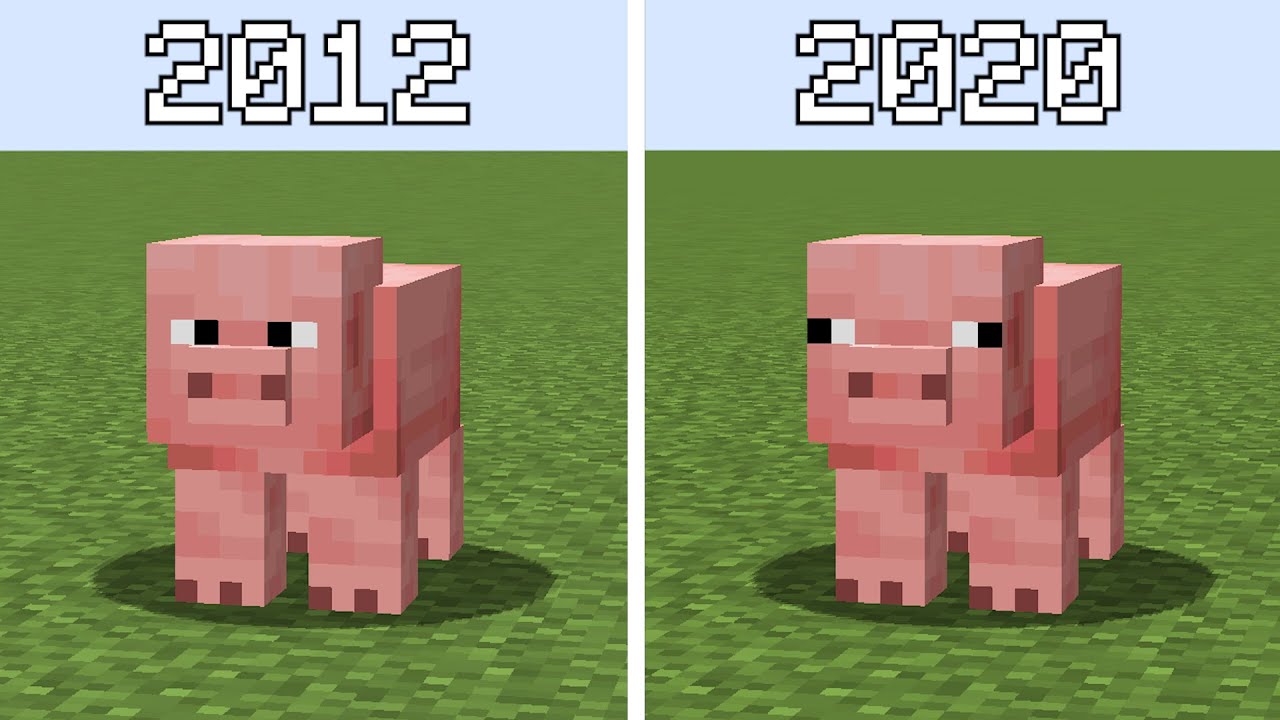 minecraft in 2012 vs now - YouTube