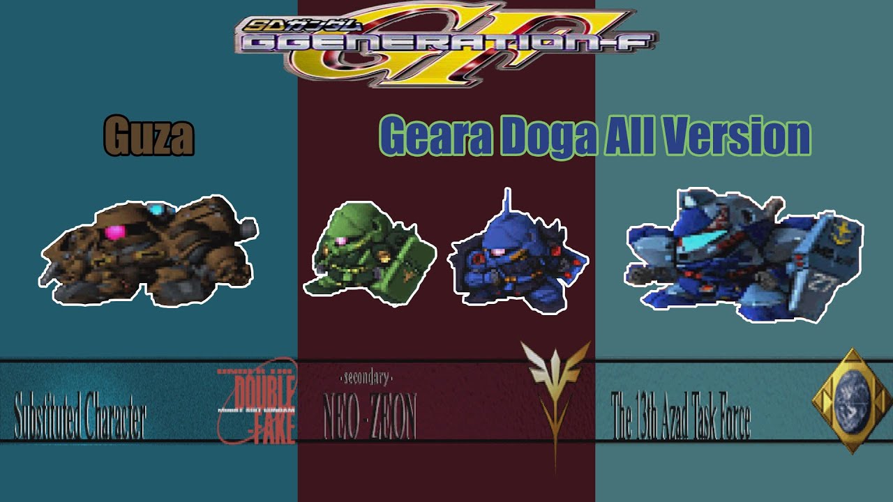 [ENG Sub]SD Gundam G Generation F - Guza & Geara Doga Attacks - YouTube
