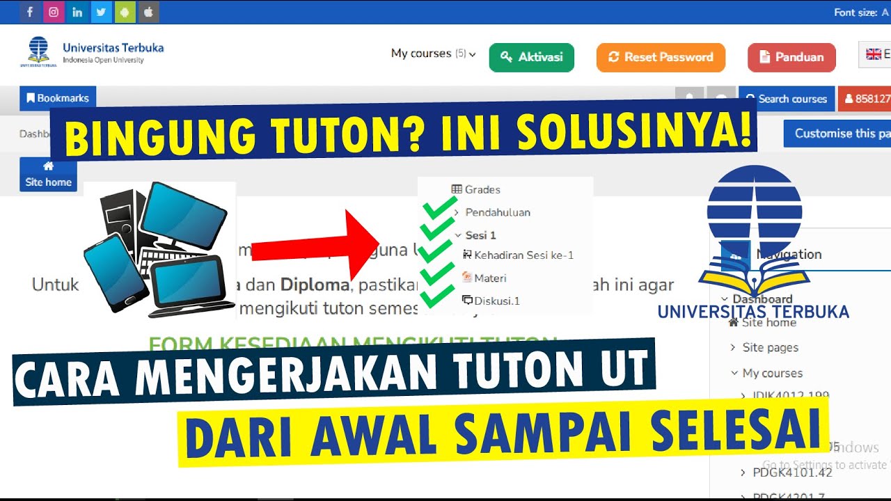 Cara Mengerjakan TUTON UT dari Awal sampai Selesai | Panduan Lengkap ...