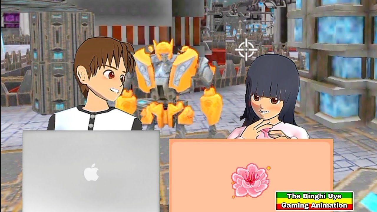 Yuta dan Mio bermain Robot - Sakura school simulator - YouTube
