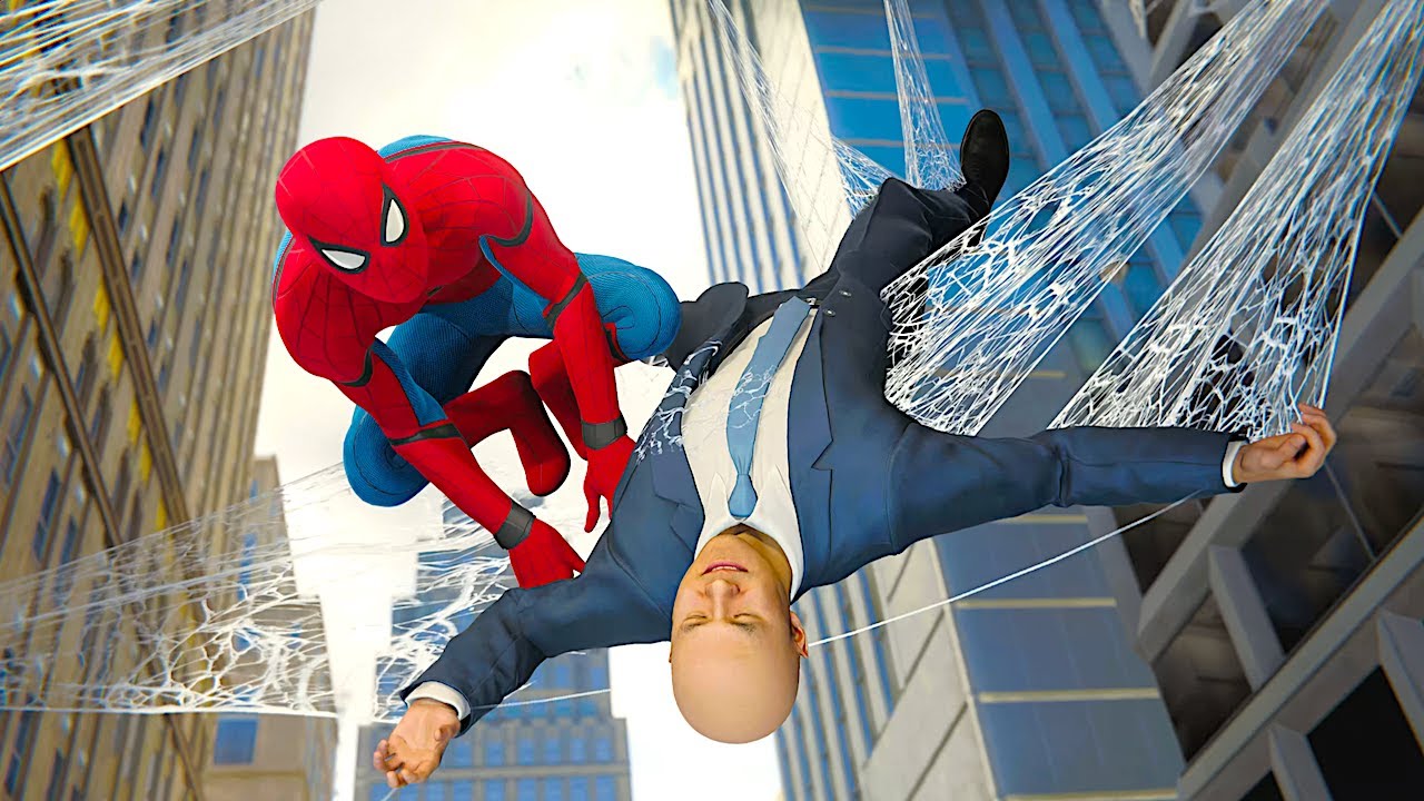 Spider-Man Saves People from Chopper Accident - Spider-Man Remastered ...