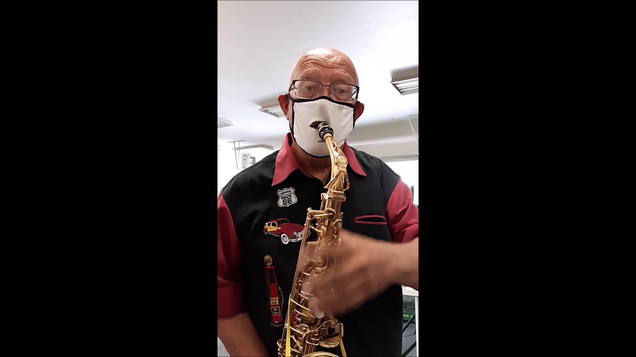 Saxophone Covid Mask - YouTube