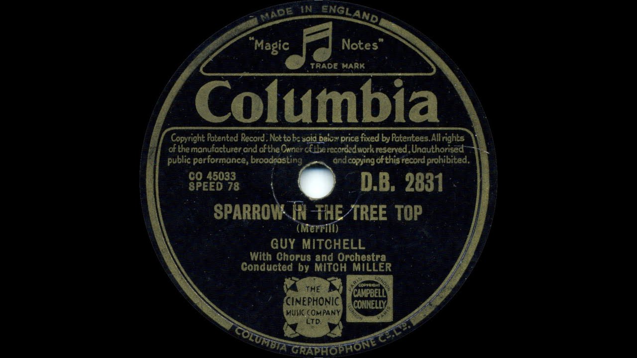 Guy Mitchell - Sparrow In The Tree Top - YouTube