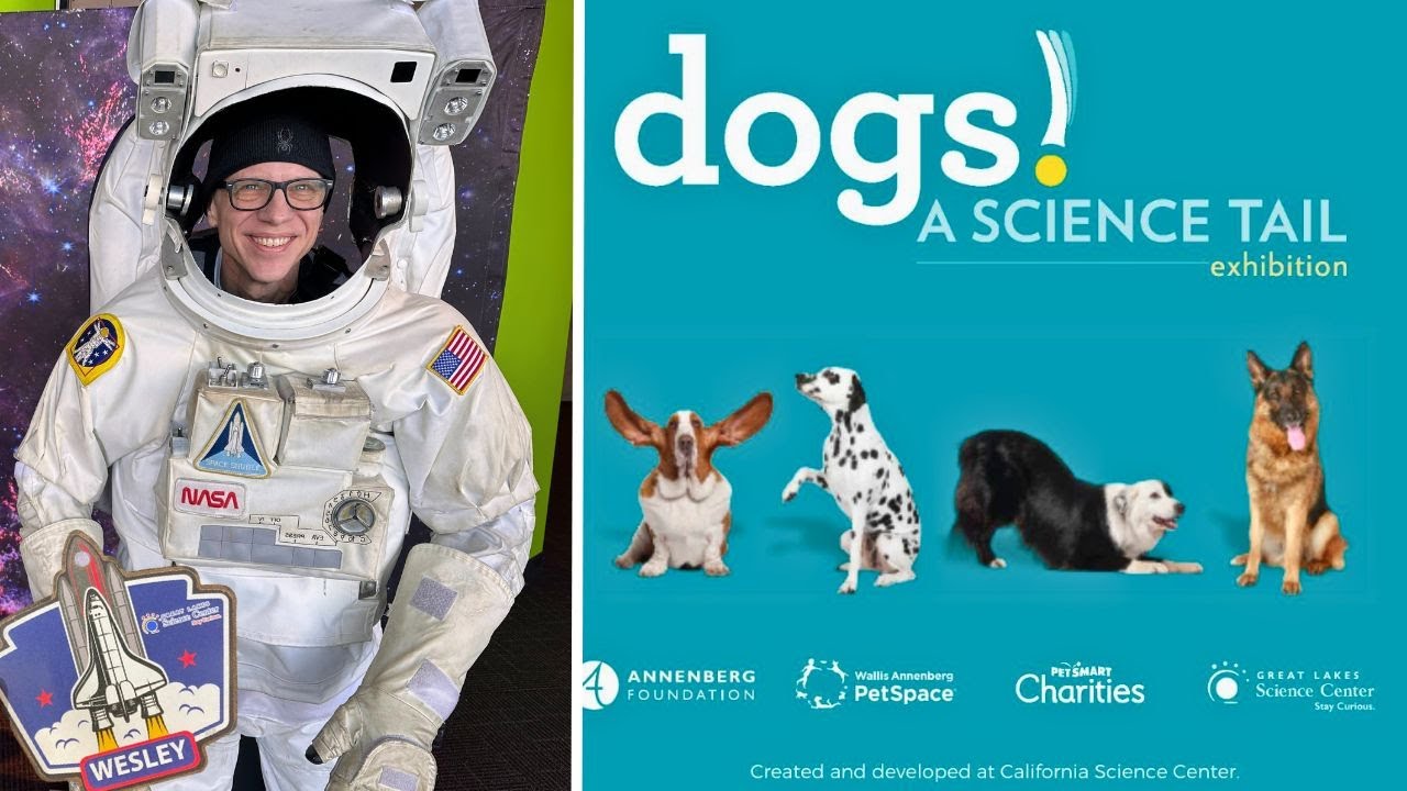 Great Lakes Science Center: Exploring the Dog Exhibit & More! - YouTube