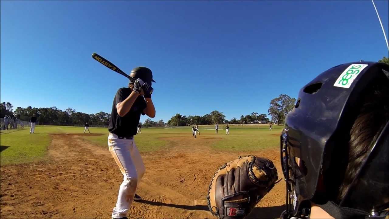 BASEBALL POV GOPRO ON HELMET (Ethan) - YouTube