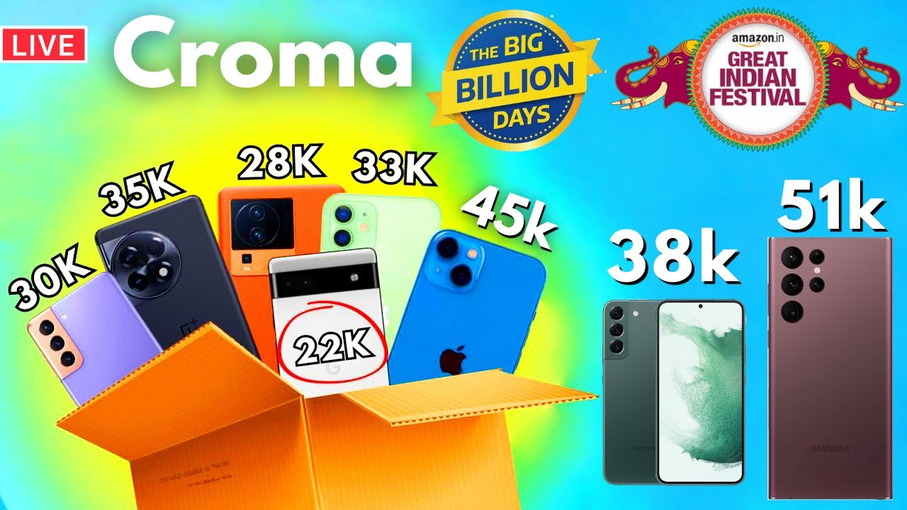 Croma Diwali Sale Crazy Price On Samsung & iPhone Live Qna - YouTube