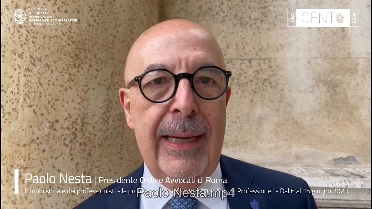 Paolo Nesta | Il ruolo sociale dei professionisti - YouTube