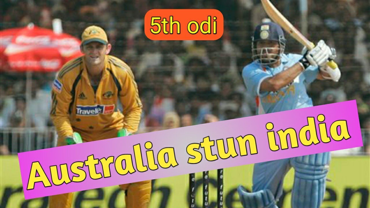 India vs Australia 5th odi 2007 || Highlights || - YouTube