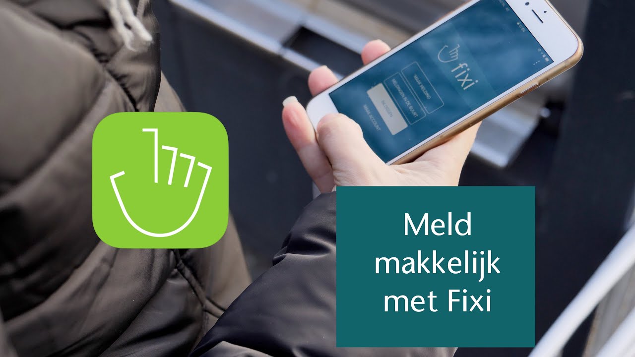 Lantaarnpaal stuk? Of een losse stoeptegel? Meld het met de Fixi app ...