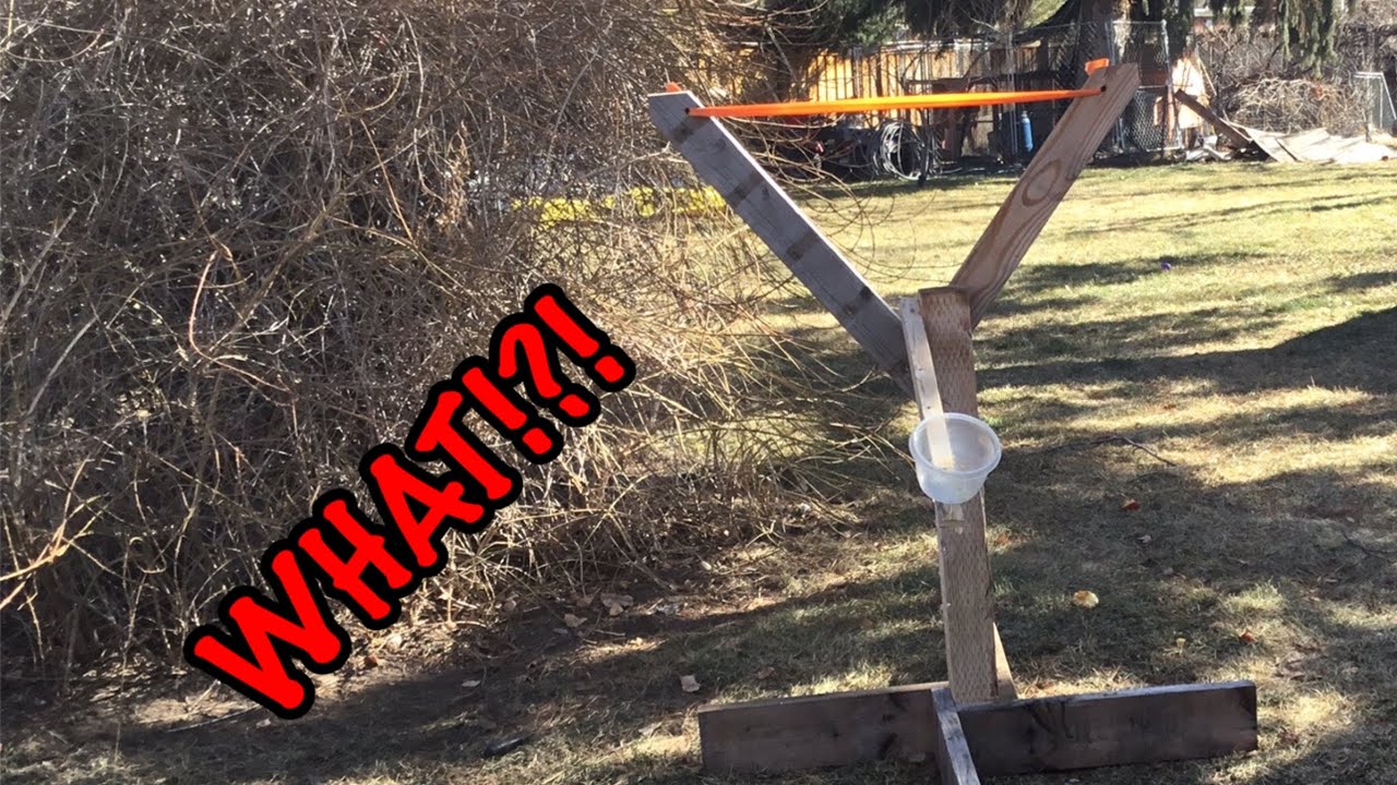 Shooting things in a catapult - YouTube