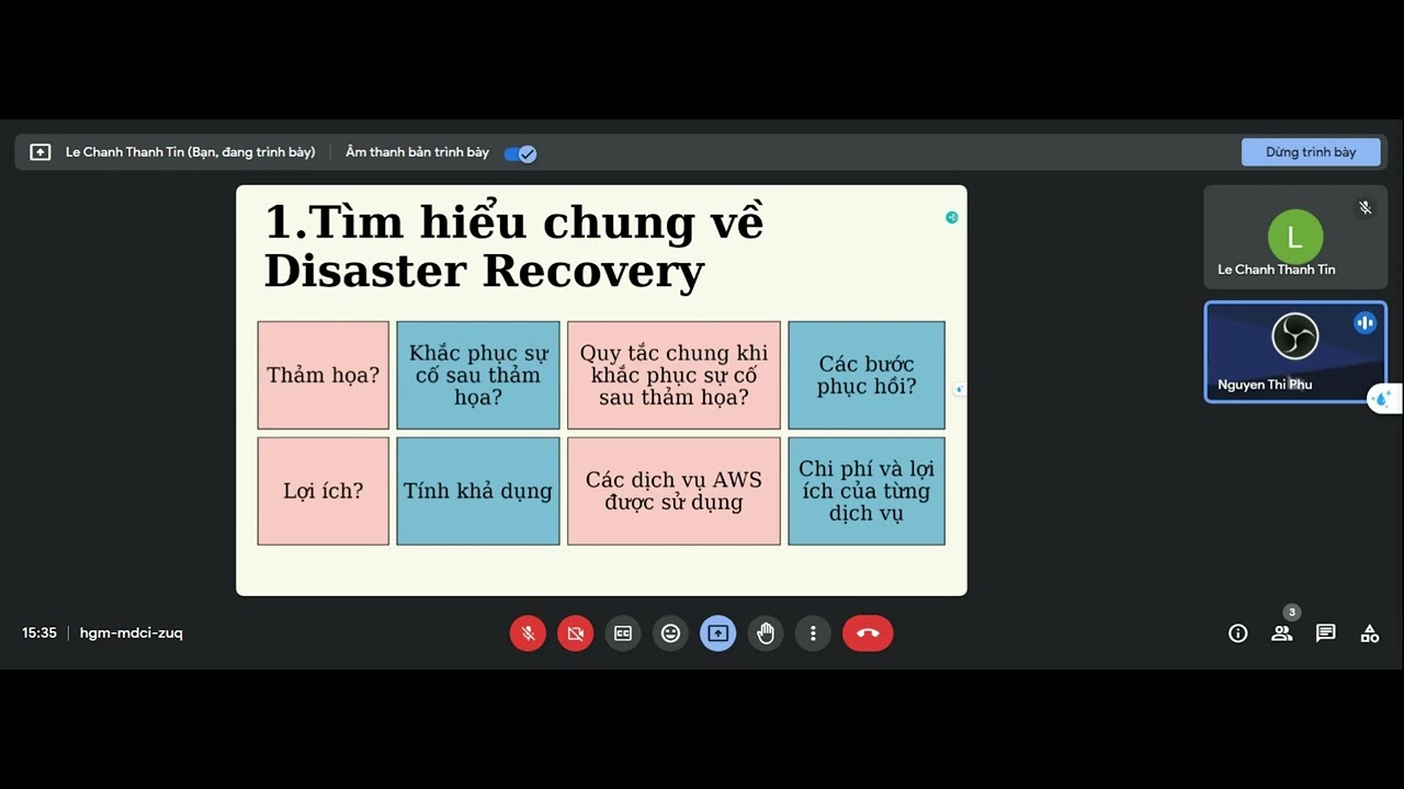 Video Báo Cáo (Điện Toán Đám Mây): Disaster Recovery Simulation ...