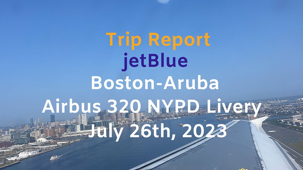 TRIP REPORT | JetBlue | Boston-Aruba | Airbus 320 | Emergency Row - YouTube
