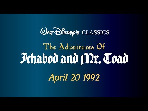 Opening And Closing To The Adventures Of Ichabod And Mr. Toad 1992 VHS