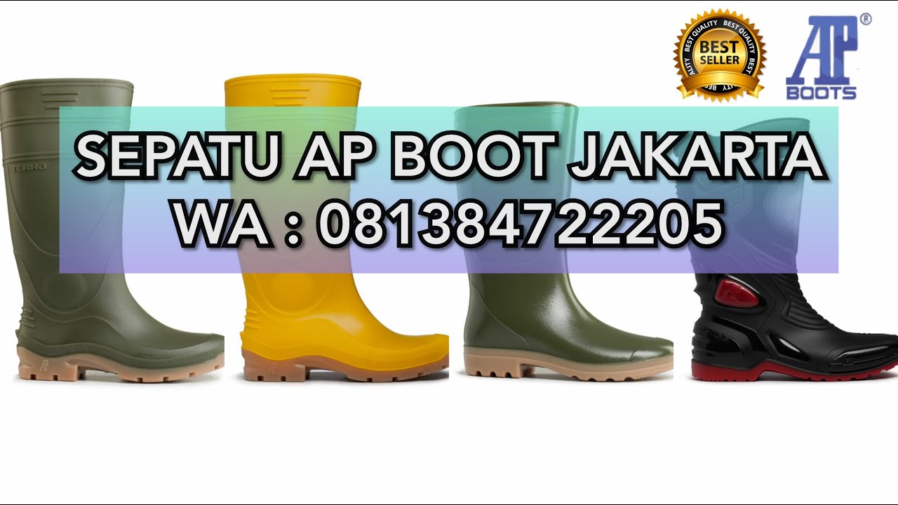 Tugu Permata Grosir Sepatu Boot AP Jakarta - YouTube