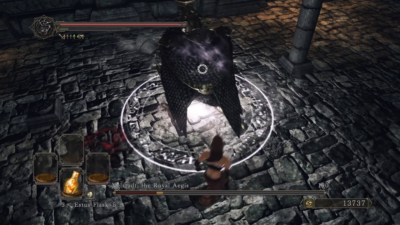 Dark Souls 2 : SOTFS Velstadt, the Royal Aegis Fist Only - YouTube