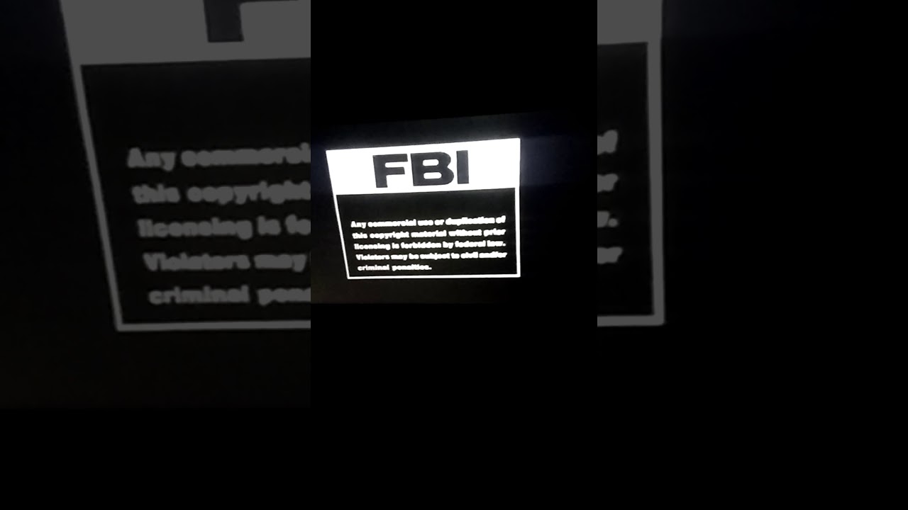 FBI Warning Screen 1982-1990 - YouTube