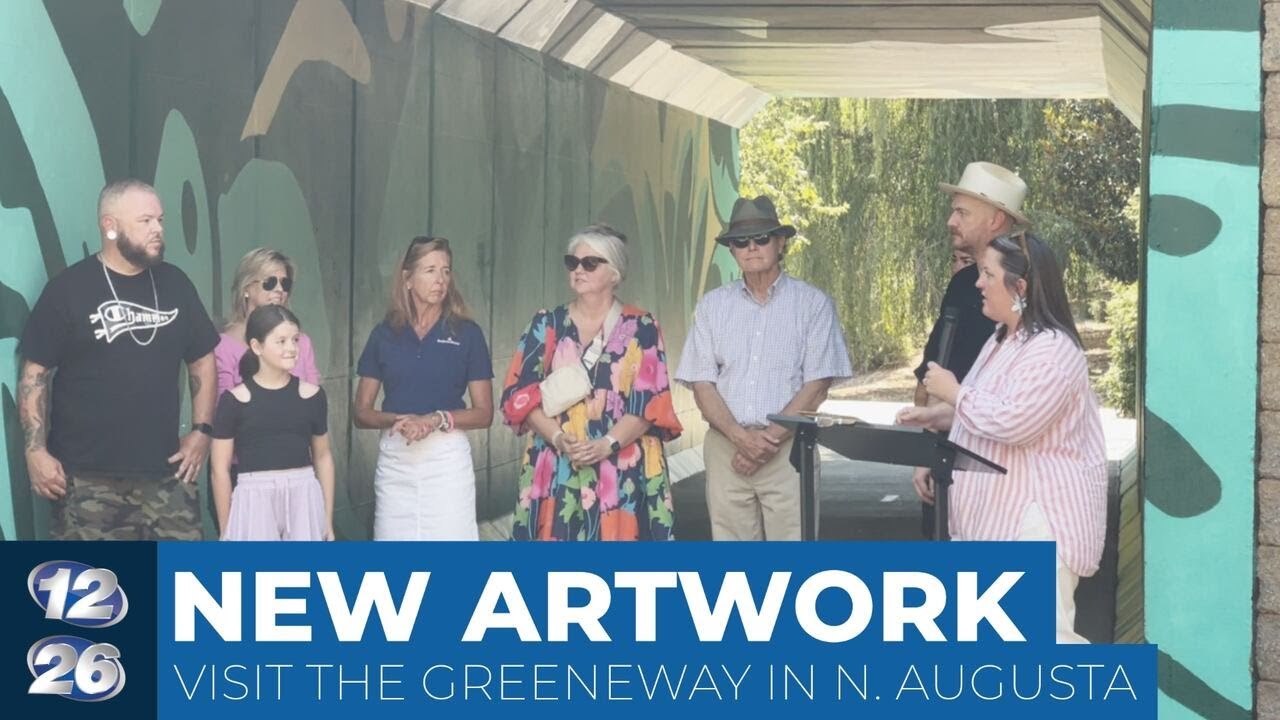 New artwork at the Greeneway in North Augusta - YouTube