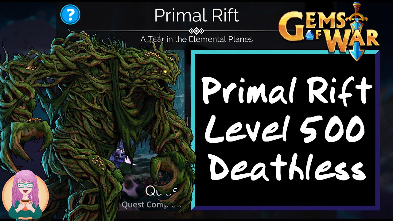 Gems of War - Primal Rift Faction 500 Deathless with Zuul'Goth - YouTube