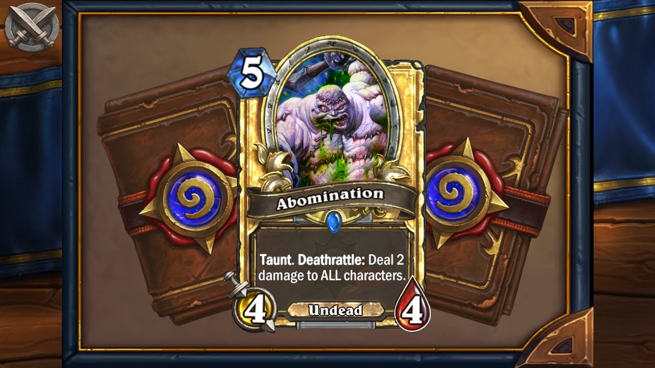 Hearthstone - Card Sounds | Classic - Abomination - YouTube