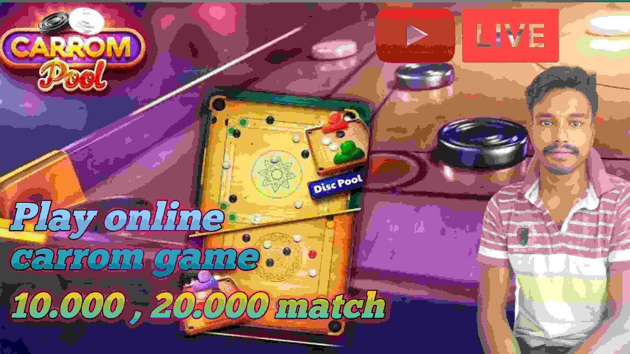 English Carrom Disc Pool : 👍 Good stream | Playing Solo | Streaming with Turnip - YouTube