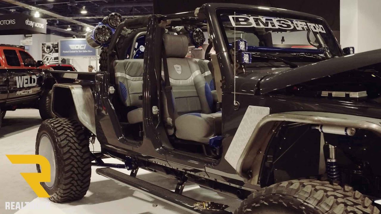Custom Extended 2016 JK Wrangler Jeep Bruiser Conversion SEMA 2016 ...