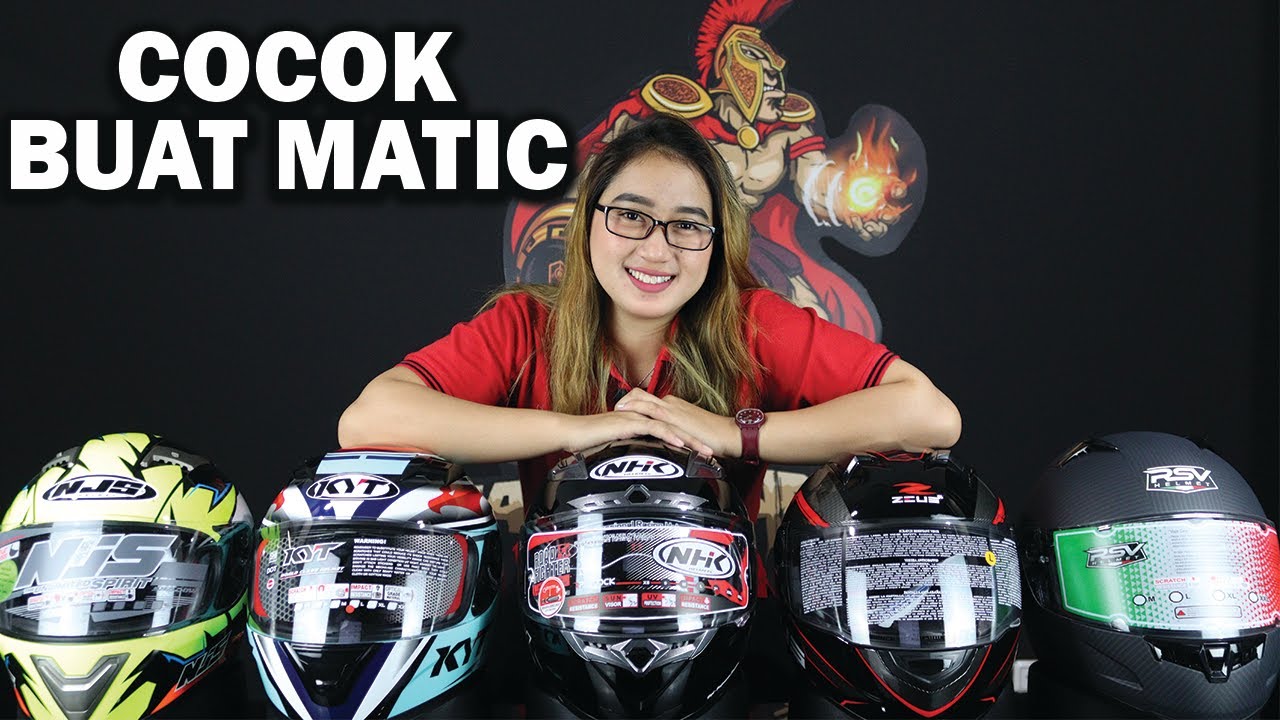 Pilihan Helm Full Face budget pelajar untuk motor MATIC - YouTube