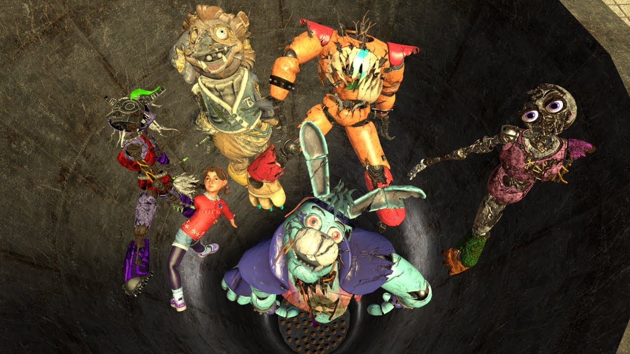 SPARTAN KICK All NEW FNAF SECURITY BREACH RUIN DLC ANIMATRONICS ...