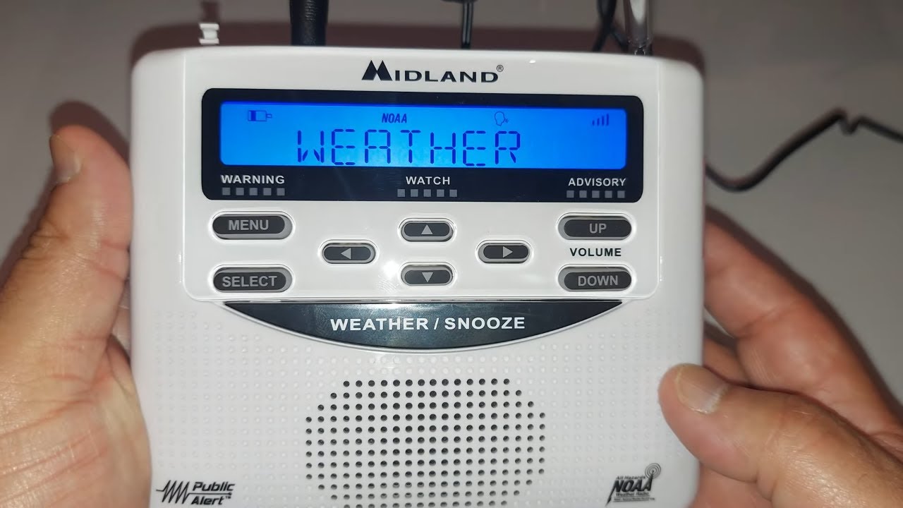 Unboxing and setup of the Midland WR120B Digital NOAA Weather Radio ...