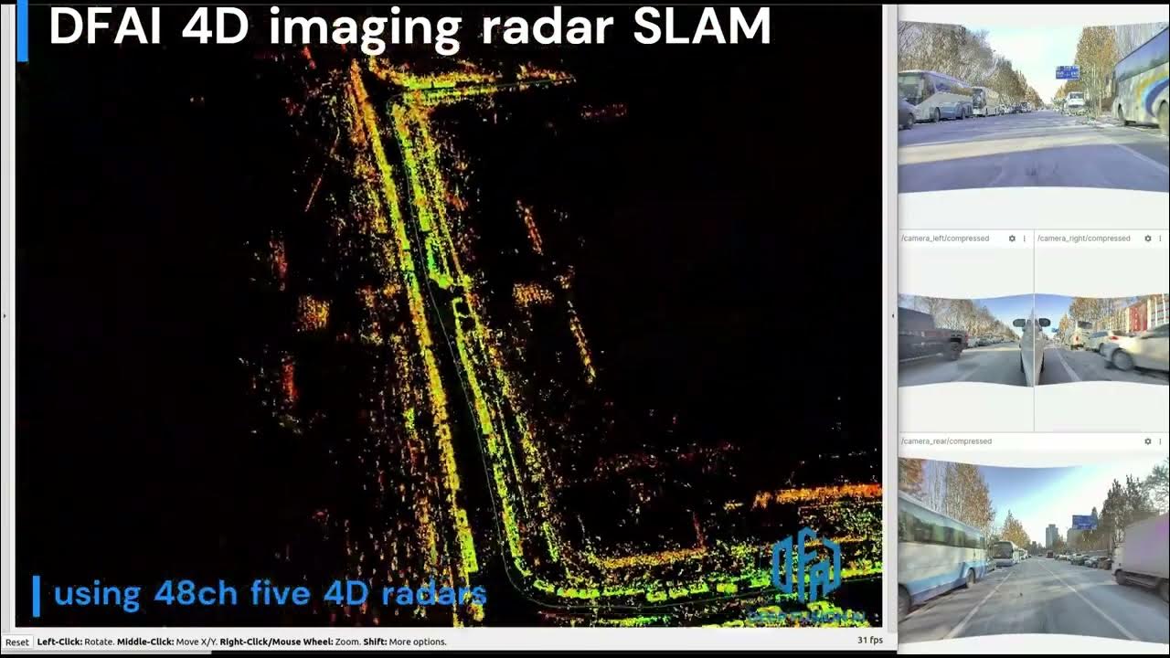 4D imaging radar perception SLAM - YouTube
