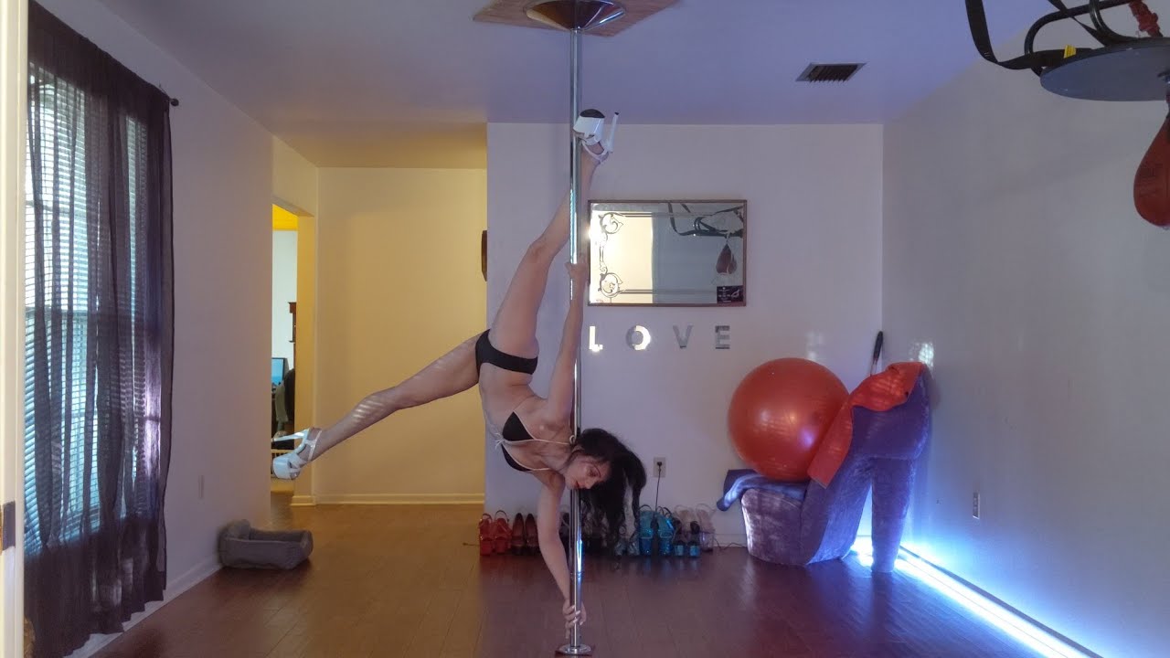 Pole dance tutorial: Archer variation - YouTube