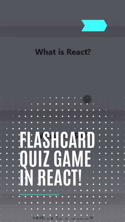 Learn React by Building This Flashcard App! - YouTube