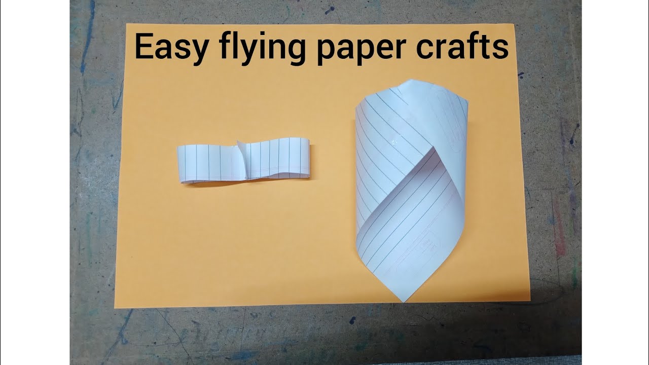 How to make easy and simple flying paper crafts😄😱 #makefun#easy# ...