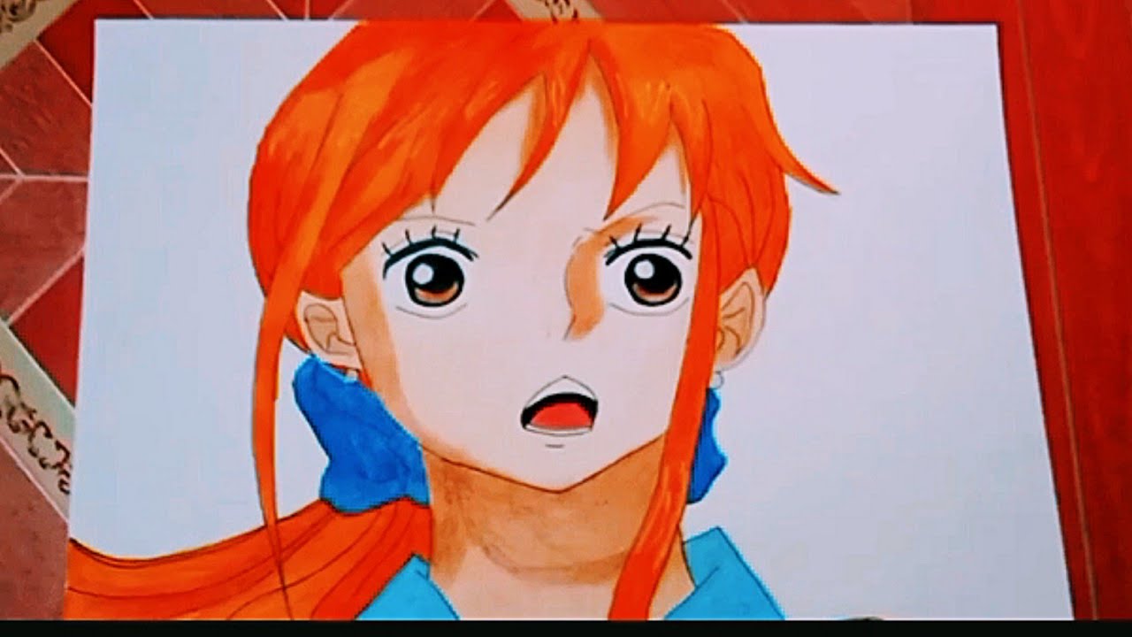 Drawing Nami Face Time Lapse - One Piece - YouTube
