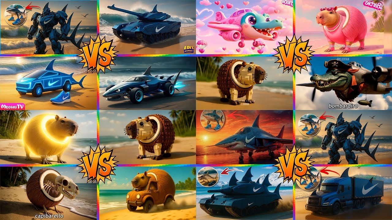 MyBRAINROT ROBOT 🆚 BRAINROT TANK 🆚 BRAINROT TESLA 🆚 BRAINROT SUPERCAR ...