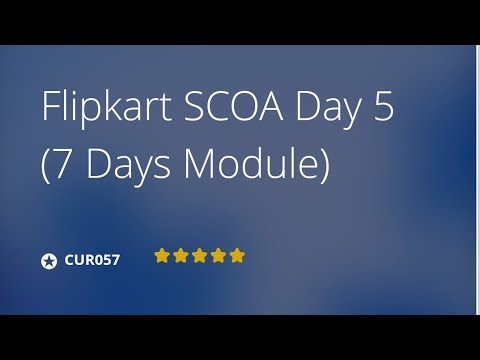 Flipkart SCOA Warehousing Training Program Day-5 Assessment - YouTube