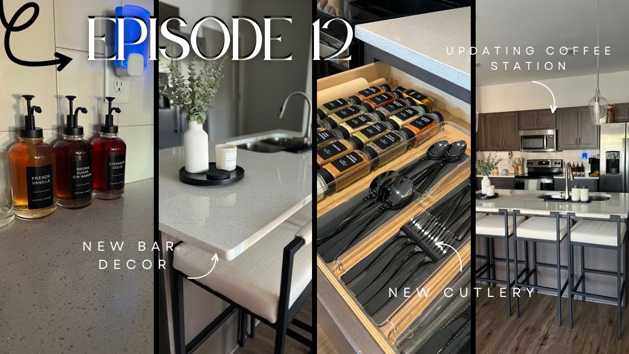 episode 12: kitchen updates | barstools reveal | amazon hauls + tj max ...