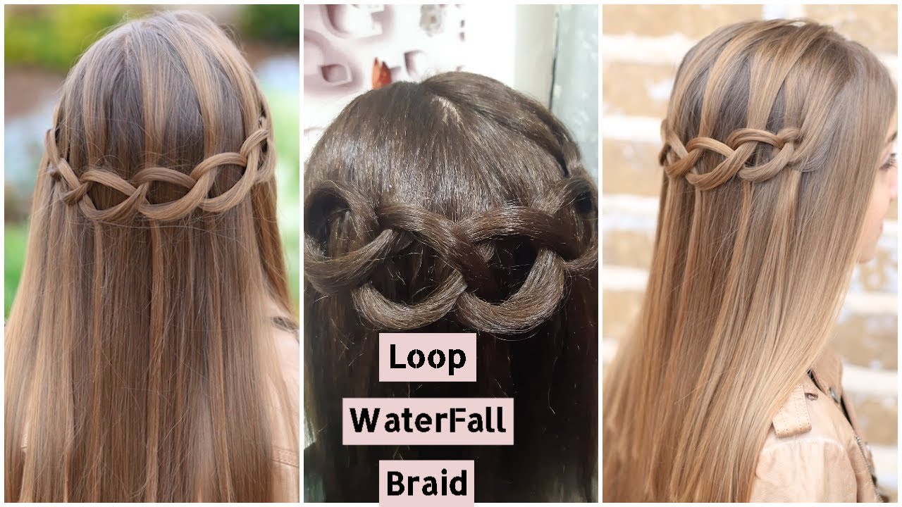 Loop Waterfall Braid | Braid Hairstyle - YouTube