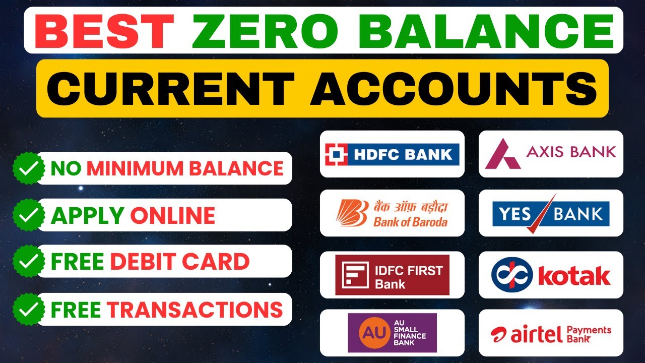 Best Zero Balance Current Account | Best Bank For Current Account ...