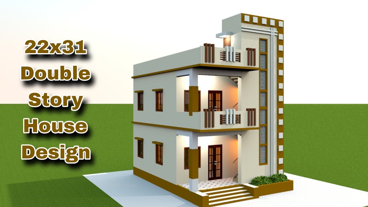 22×31 Double Story House Design|| Best Elevation for House design ...