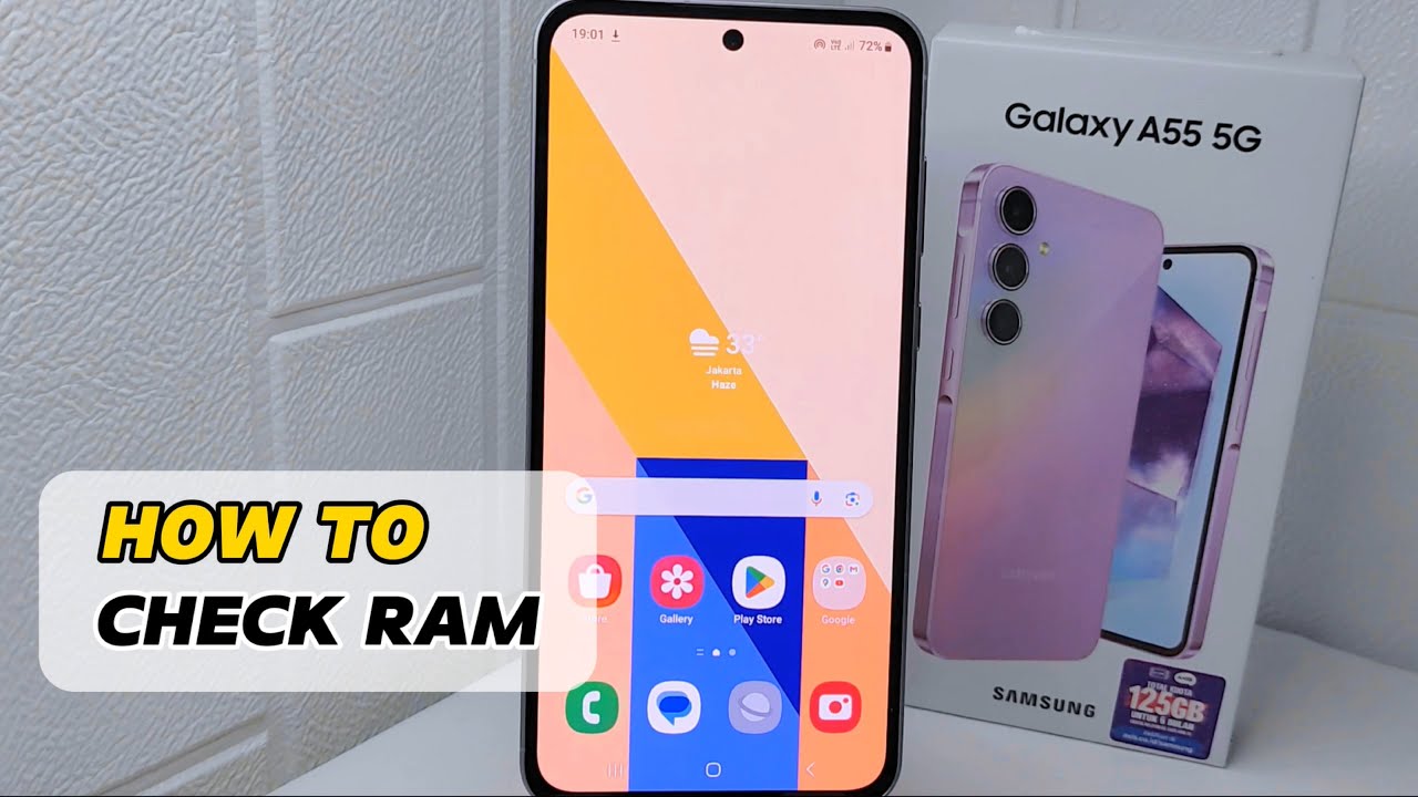 How To Check RAM On Samsung Galaxy A55 5g - YouTube