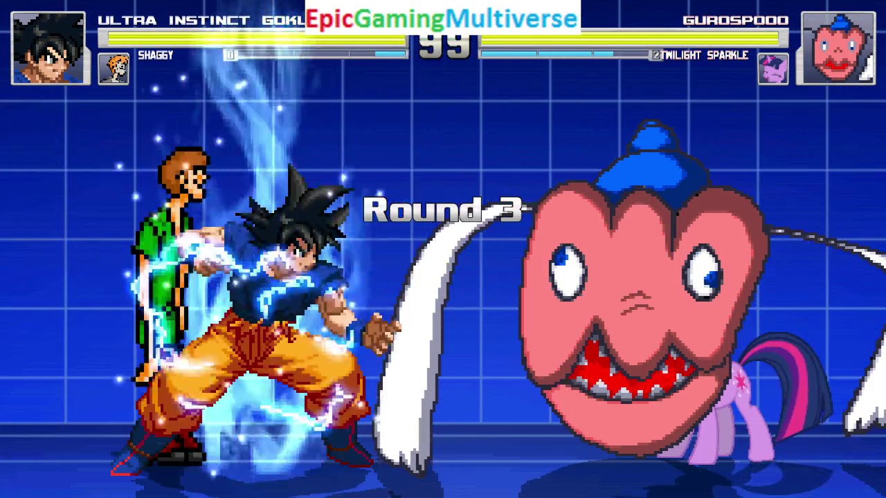 Ultra Instinct Goku And Shaggy VS Gurospooo And Twilight Sparkle In A ...