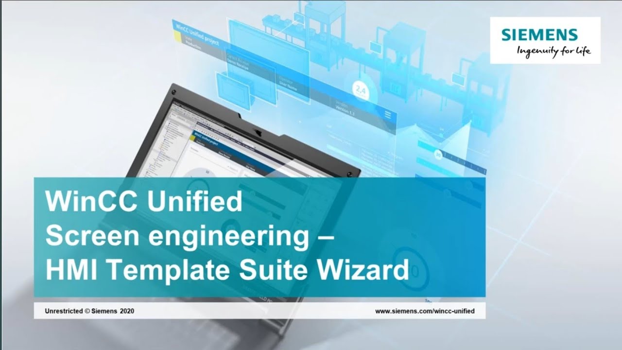 12 SIMATIC WinCC Unified HMI Template Suite Wizard - YouTube
