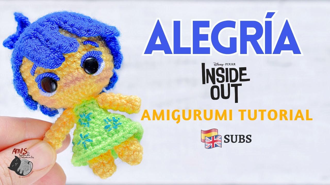 Alegría Amigurumi Tutorial | Intensamente | Amis Tejiendo Momentos ENG/SPA Subs - YouTube